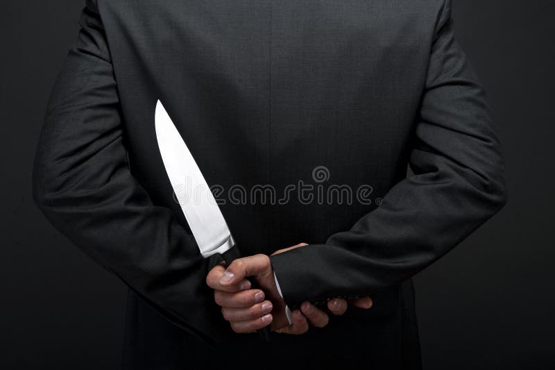 Messer in einer Hand stockbild. Bild von hand, messer - 12653333