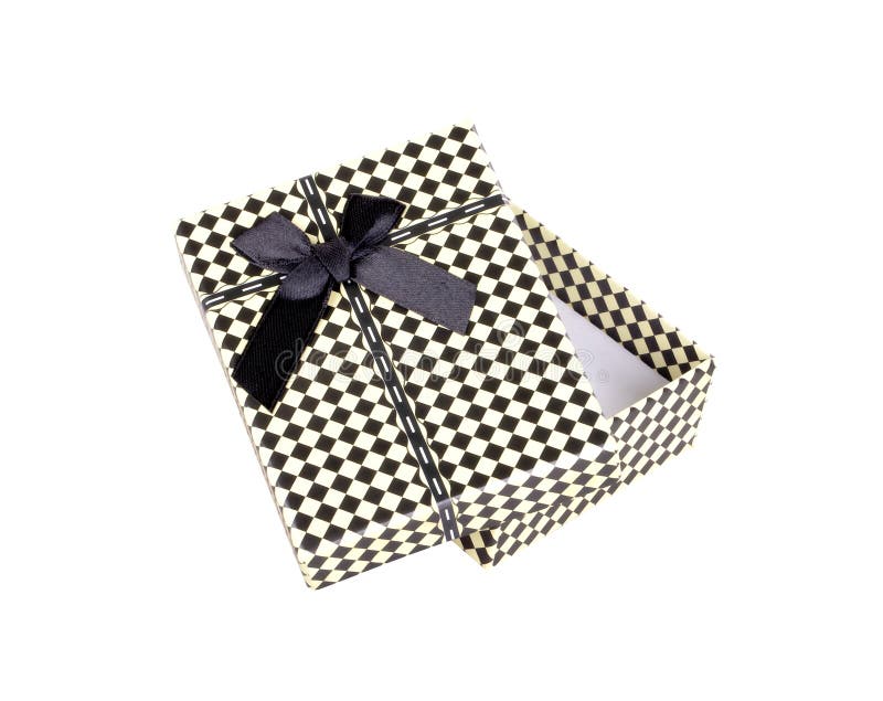 Geschenkbox Mit Dem Bogen Lokalisiert Stockbild - Bild von jahreszeit ...