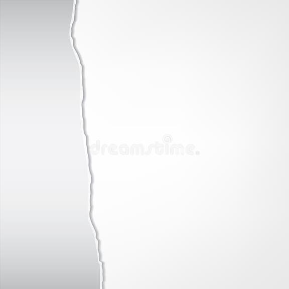Gescheurd blad vector illustratie. Illustration of pagina - 29075492