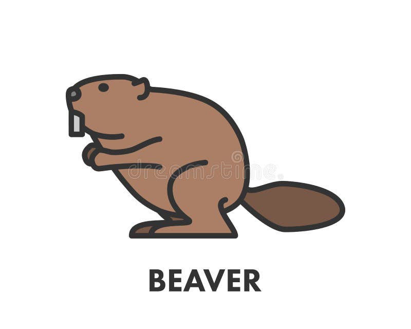 Geschilderd Lijncijfer Van Bever Vectoroverzichtssymbool Stock ...