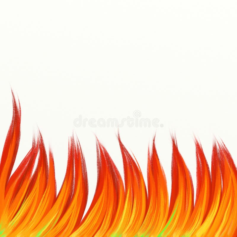 Geschilderde vlammen stock illustratie. Illustration of brandwond - 3112573