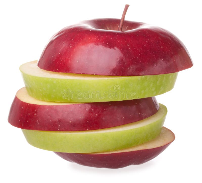 Geschnittene Apfelhauche stockbild. Bild von apfelhauche - 62962603