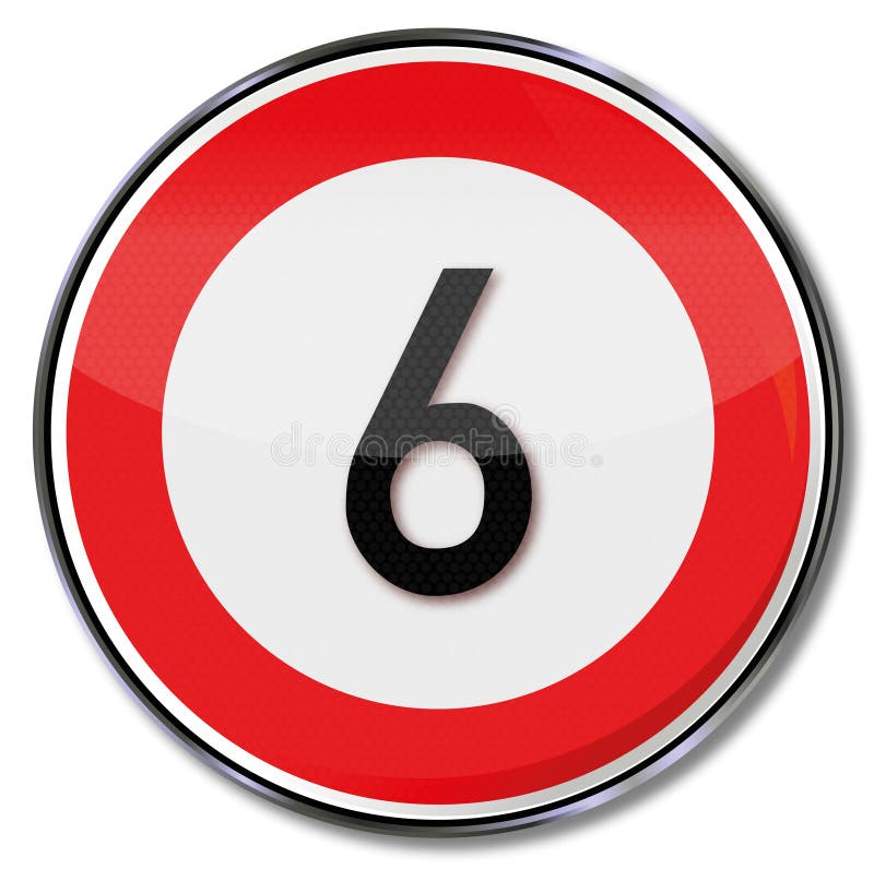 Geschwindigkeit 6 kmh vektor abbildung. Illustration von gehen - 111723980