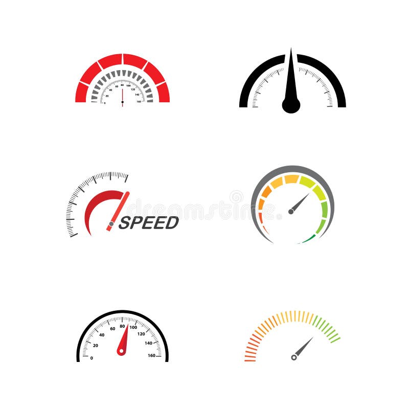 Geschwindigkeitsmesser-Vektorgrafik Vektor Abbildung - Illustration von ...