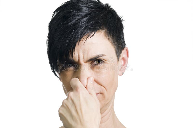 Neus dicht stock foto. Image of aantrekkelijk, haar, johnnie - 30518108