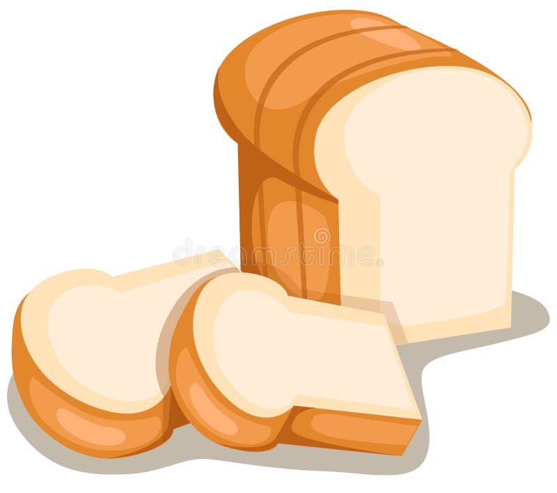 Sliced bread vector illustratie. Illustration of margarine - 13583169