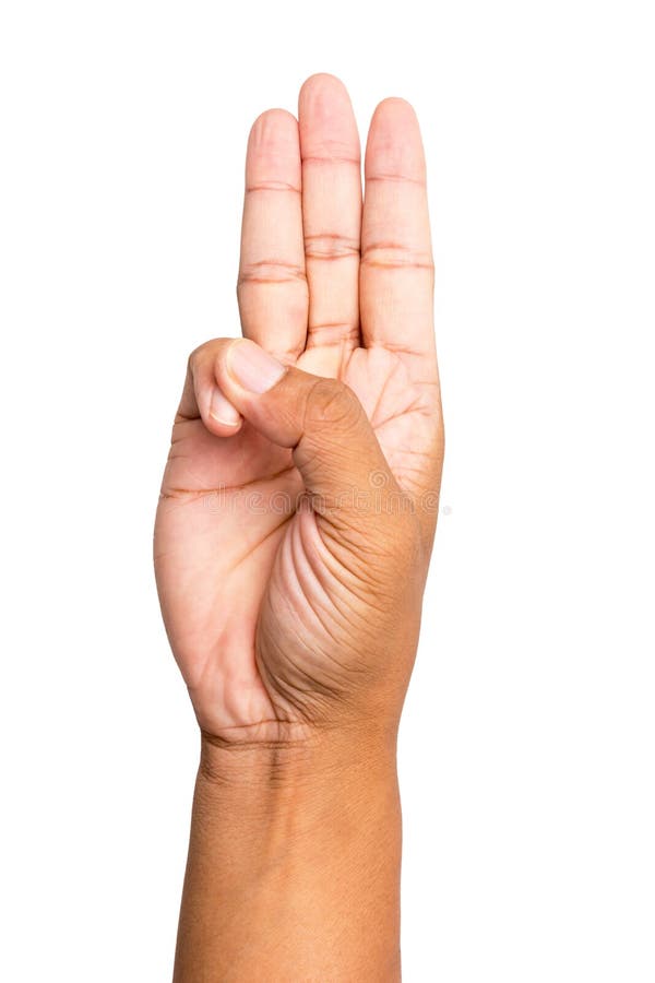 Signe d'honneur scout illustration de vecteur. Illustration du doigt ...