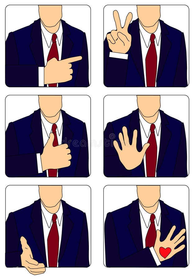 Gesten stock abbildung. Illustration von büro, geste, gleichheit - 2854207