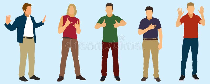 Gesten vektor abbildung. Illustration von hand, geste - 28850582