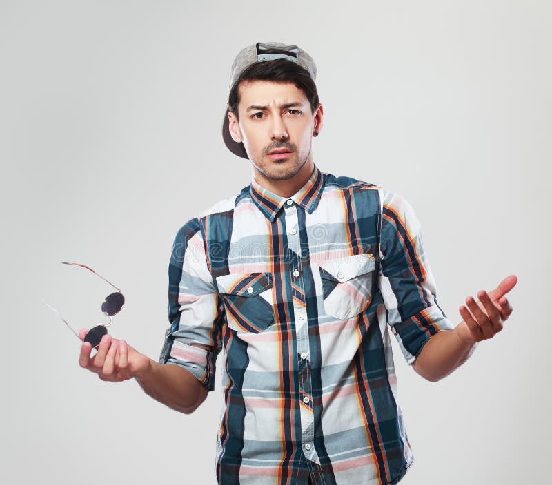 Gesticulation d'homme photo stock. Image du masculin - 25955246