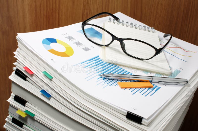 Gestione Di Documenti Paperwork Concetto Di Affari Fotografia Stock ...