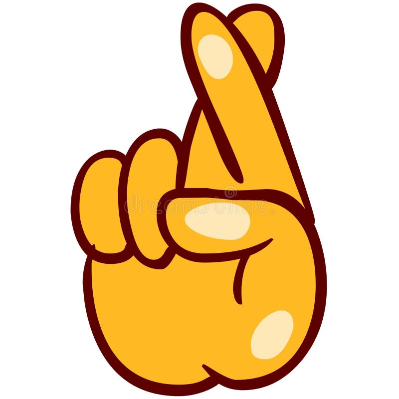 Gesto De Mão De Boa Sorte Emoji Ilustração Stock - Ilustração de desejo ...