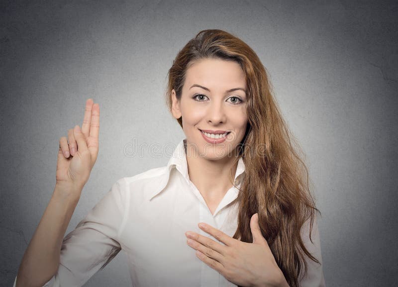 Gesto De Mano De La Promesa Imagen de archivo - Imagen de estudiante ...