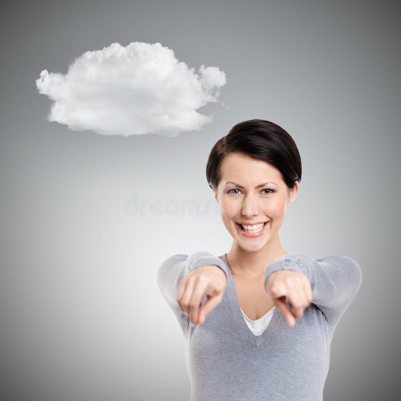 Gesto de mano imperioso imagen de archivo. Imagen de sonrisa - 26175641