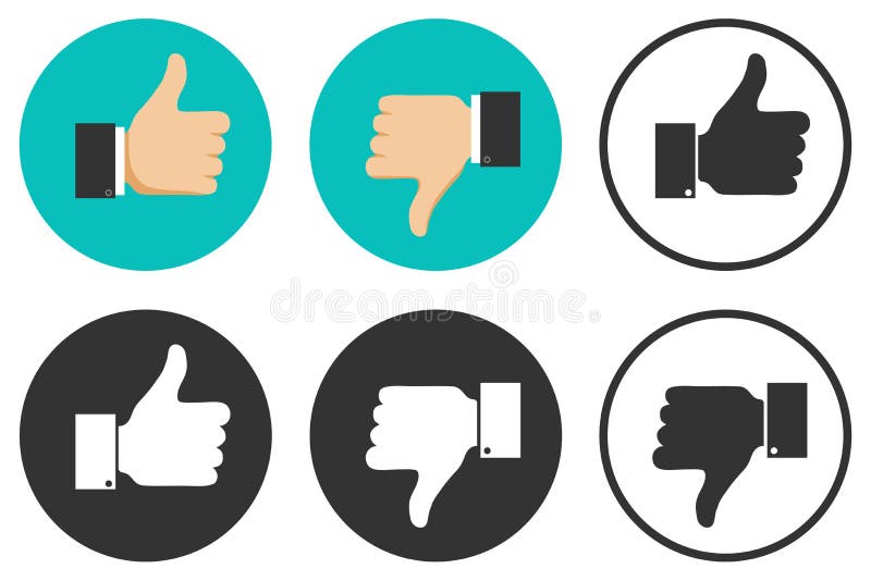 Gesto di mano, pollice su illustrazione di stock. Illustrazione di ...