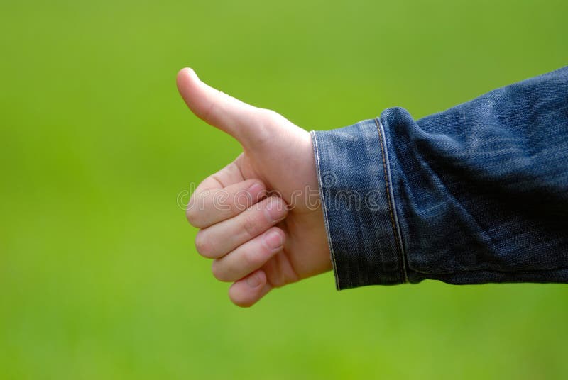 Gesto a mano, bien foto de archivo. Imagen de consenso - 2445318