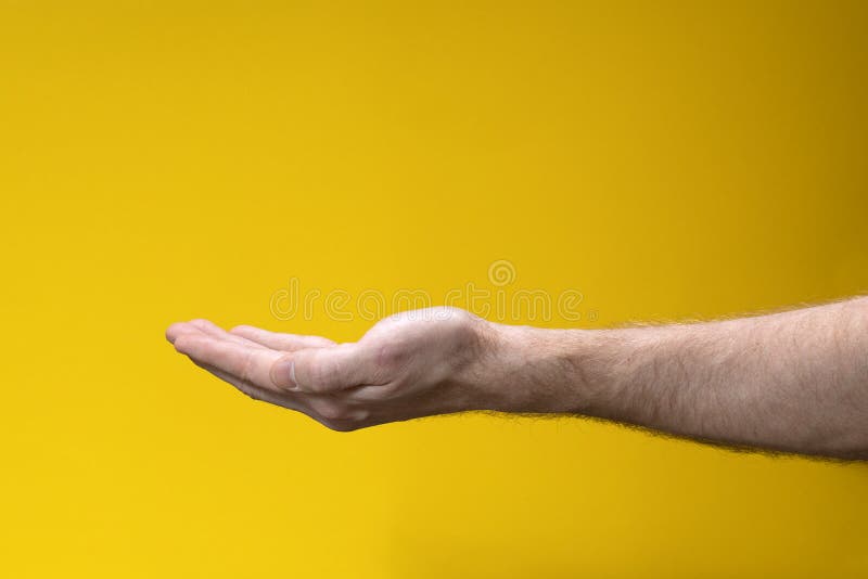 A Gesture of Acceptance, a Request for Alms Stock Image - Image of ...