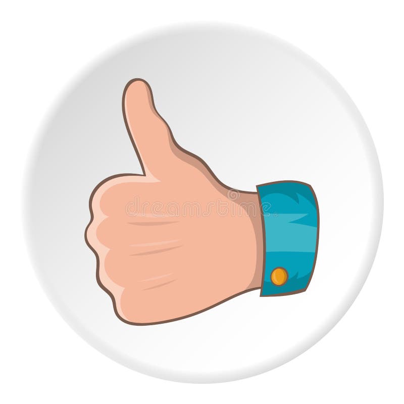 Gesture Approval Icon Circle Stock Vector - Illustration of finger ...