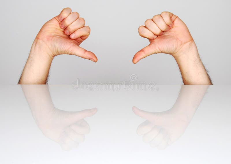 Gesture of defeat stock image. Image of body, palm, gray - 26311077