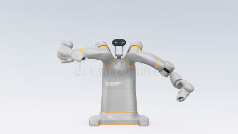 Gesture Demonstration of Dual-arm Robot Stock Footage - Video of ...