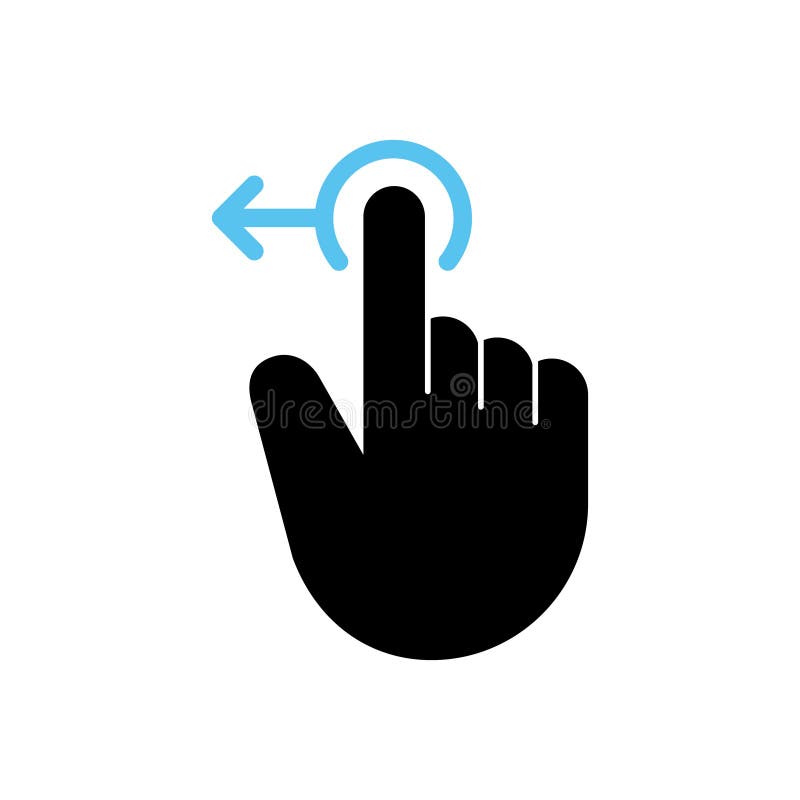 Gesture Finger Swipe Left . Stock Vector - Illustration of flat, button ... Gesture Finger Swipe Left . Stock Vector - Illustration of flat, button ...