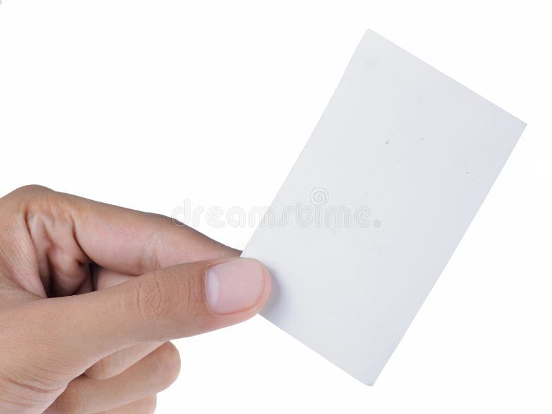 Gesture Of Hand Giving Card Stock Image - Image of message, border ...