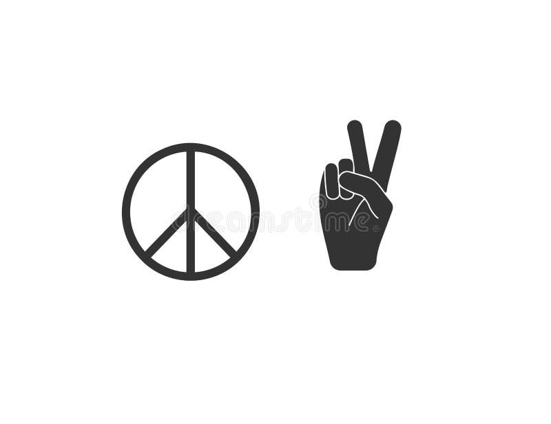 Gesture, Hand, Peace Icon. Vector Illustration. Flat Design Stock ...