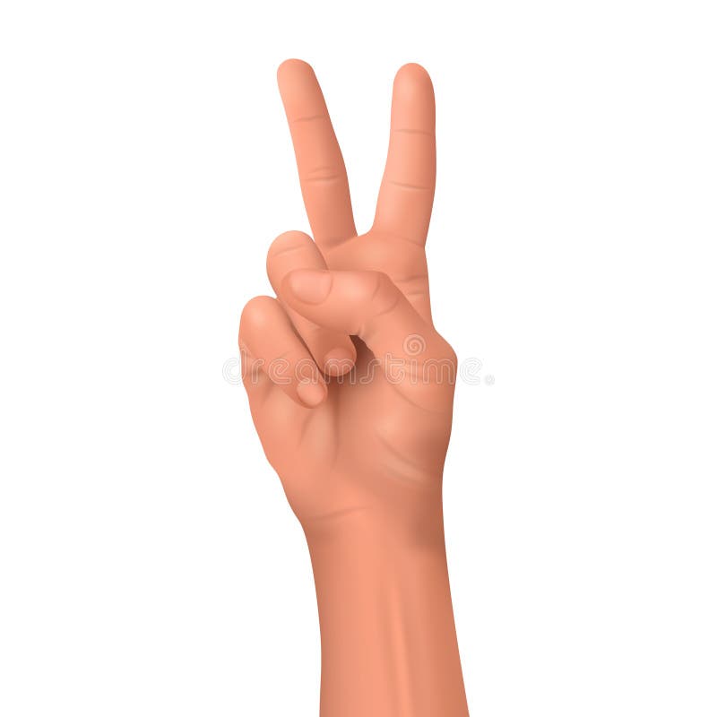 Gesture of a hand stock vector. Illustration of abstract - 189455222