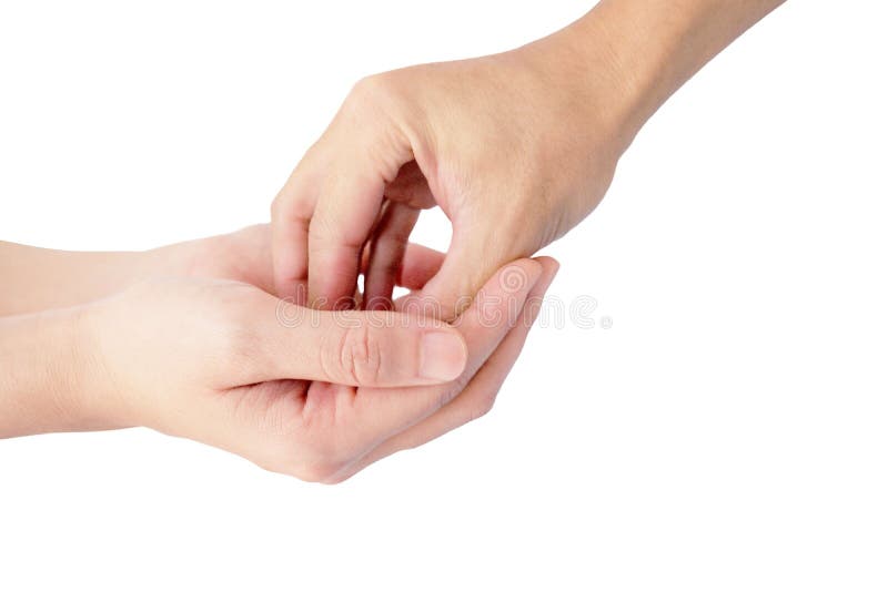 Gesture of Hands Show Giving Something Isolated on White Background ...