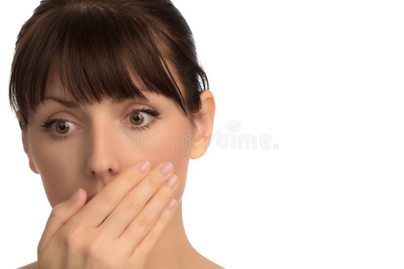 Gesture stock photo. Image of annoyed, face, aroma, detestable - 53930566