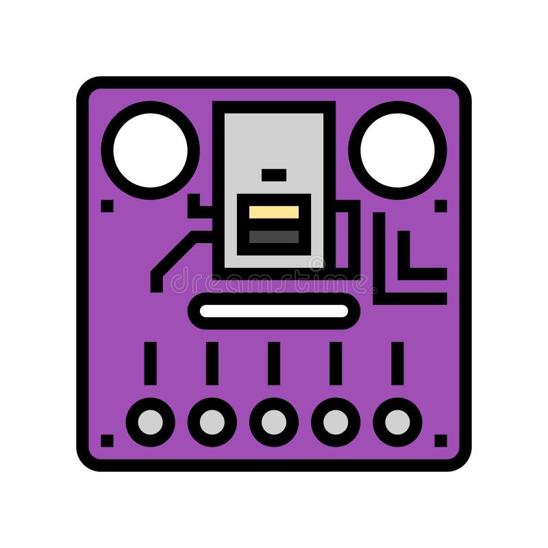 Gesture Recognition Sensor Color Icon Vector Illustration Stock Vector ...