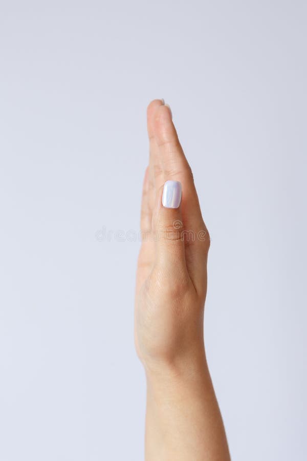 The Hand is Holding or Squeezing Something in between Stock Photo ...