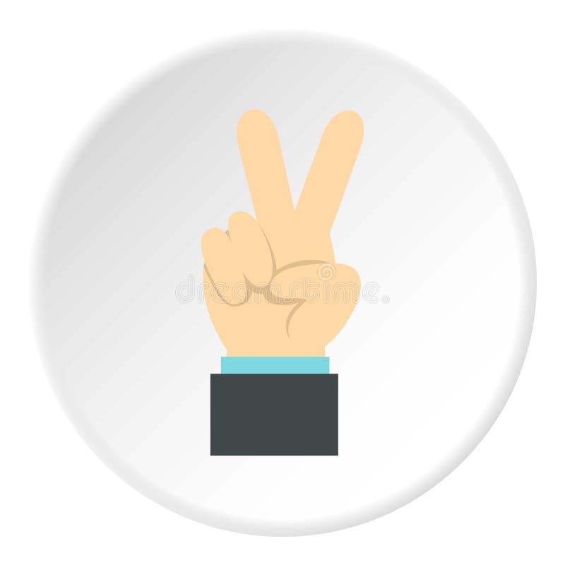 Gesture Victoria Icon, Flat Style Stock Vector - Illustration of ...