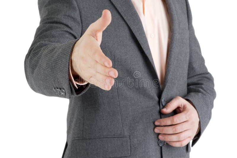Man Gives Her Hand Gesture Welcome Stock Photos - Free & Royalty-Free ...