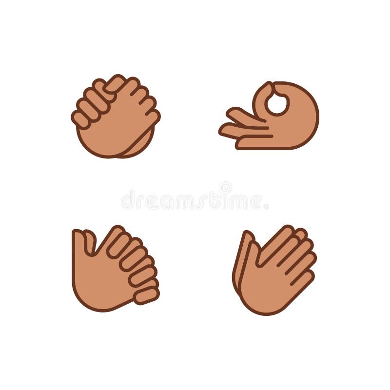 Gestures Communication Pixel Perfect RGB Color Icons Set Stock Vector ... Gestures Communication Pixel Perfect RGB Color Icons Set Stock Vector ...