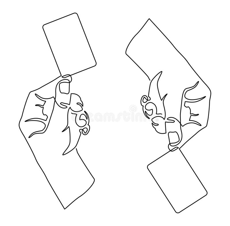 Gestures. Hold Credit Card with Index Finger and Thumb Stock ...