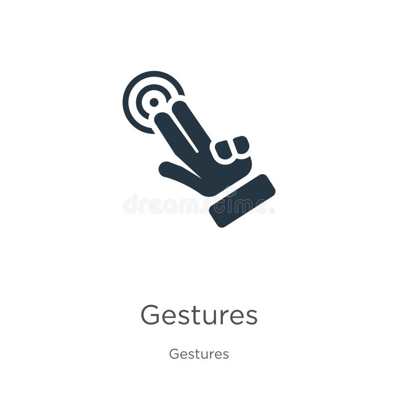 Gestures Icon Vector. Trendy Flat Gestures Icon from Gestures ...