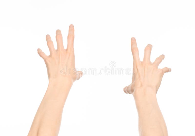 Gestures Topic: Human Hand Gestures Showing First-person View Isolated ...