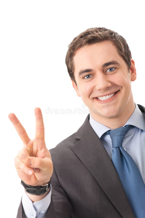 Gesturing Businessman, Isolated Stock Photo - Image of gesture ...