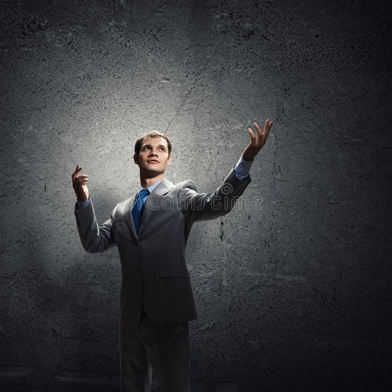 Gesturing businessman stock image. Image of elegant, person - 45493817