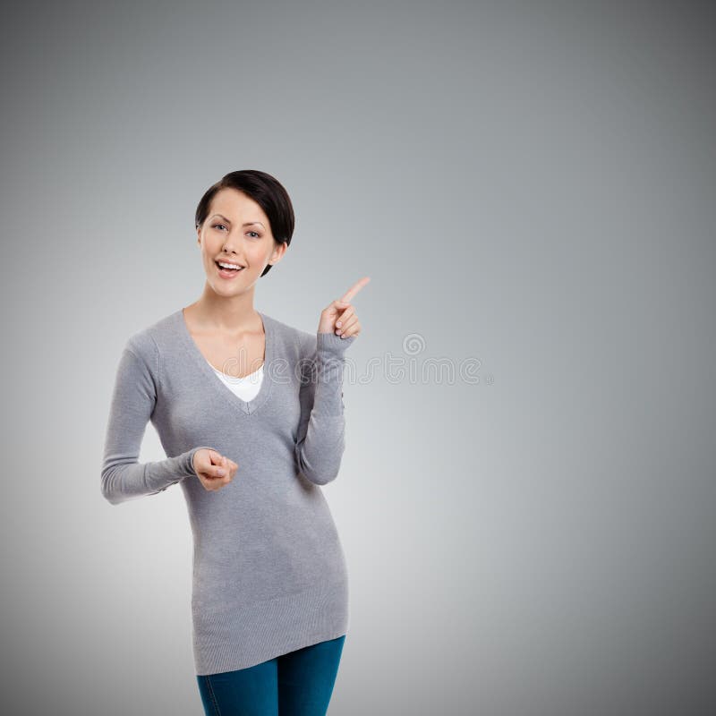 Gesturing forefinger stock photo. Image of mysterious - 50785820