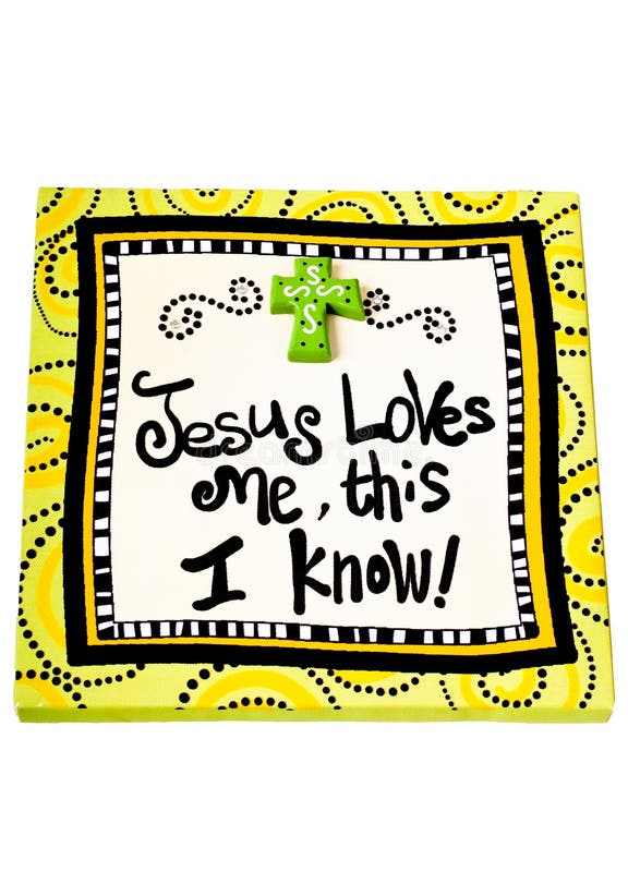 Gesù mi ama illustrazione di stock. Illustrazione di isolato - 29353727