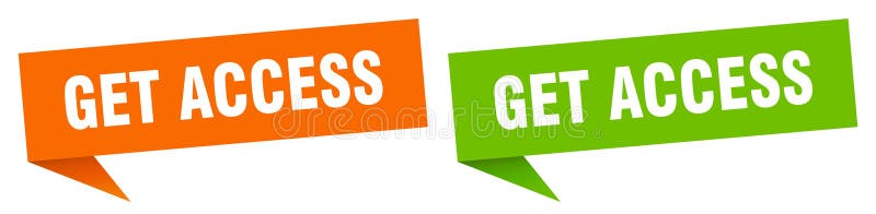 Get Access Banner Template. Get Access Ribbon Label Stock Vector ...