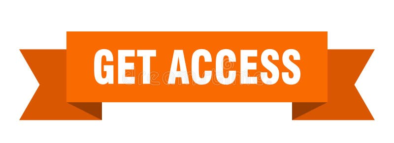 Get access ribbon. stock vector. Illustration of band - 191268696