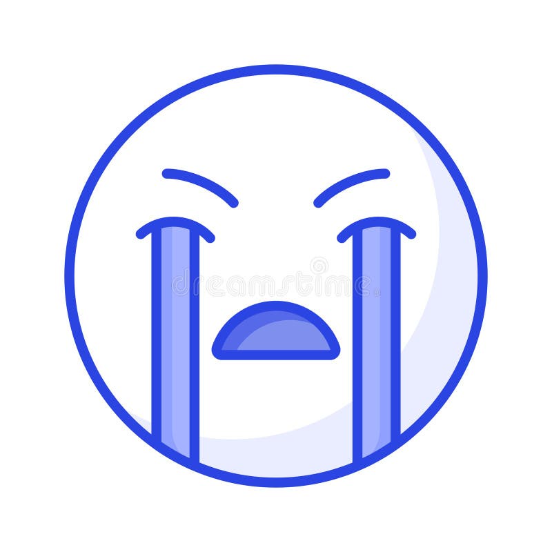 Get this Amazing Crying Emoji Vector Design, Customizable Vector Stock ...