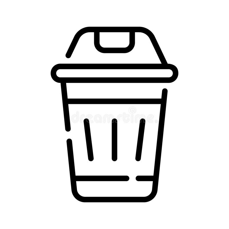 Get this Amazing Icon of Dustbin in Modern Design Style Stock Vector ...
