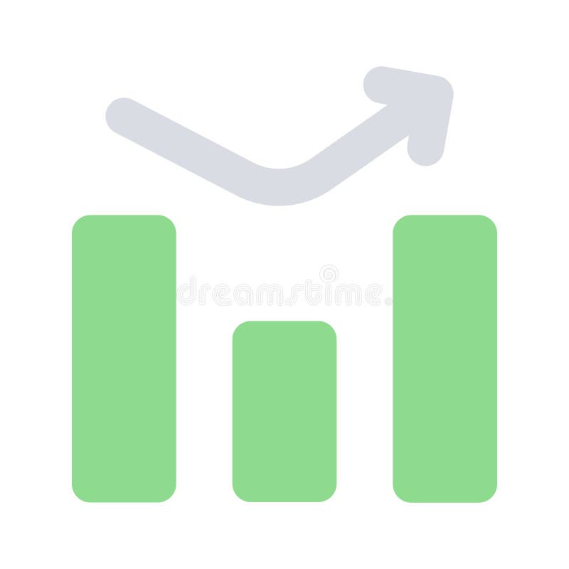 Get this Amazing Icon of Growth Chart in Trendy Style Stock Vector ...