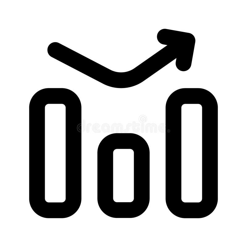 Get this Amazing Icon of Growth Chart in Trendy Style Stock Vector ...