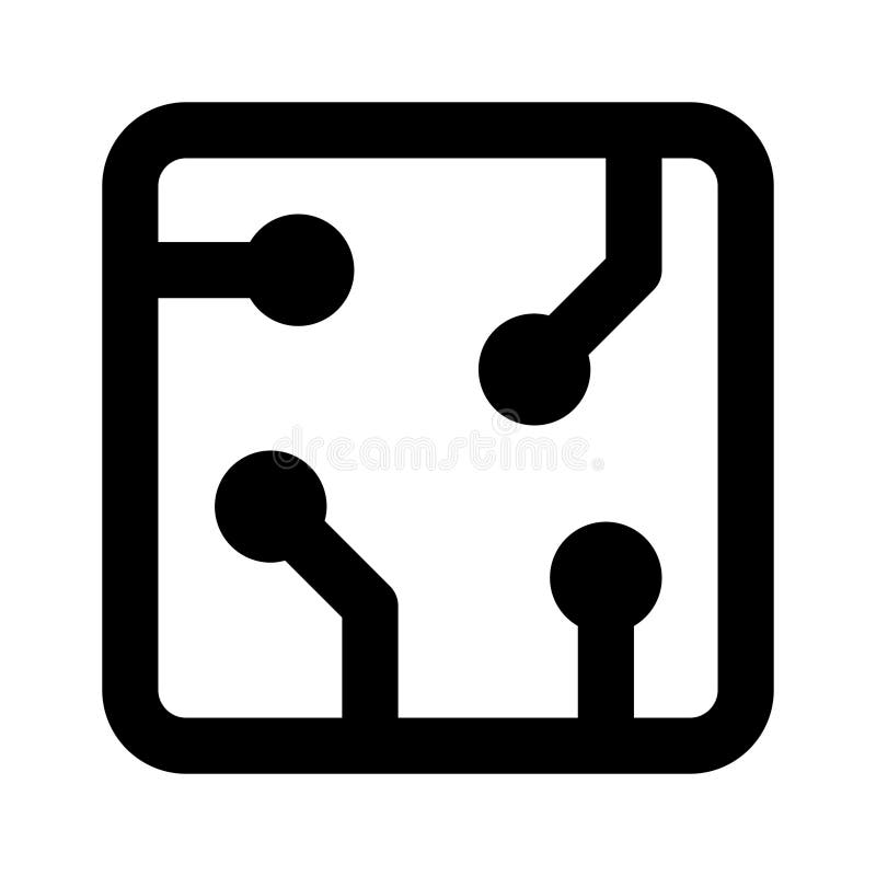 Get this Amazing Icon of Microchip, Artificial Intelligence Vector Design Stock Vector ...