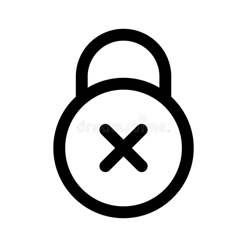 Get this Amazing Icon of No Security, Ready for Premium Use Stock ...
